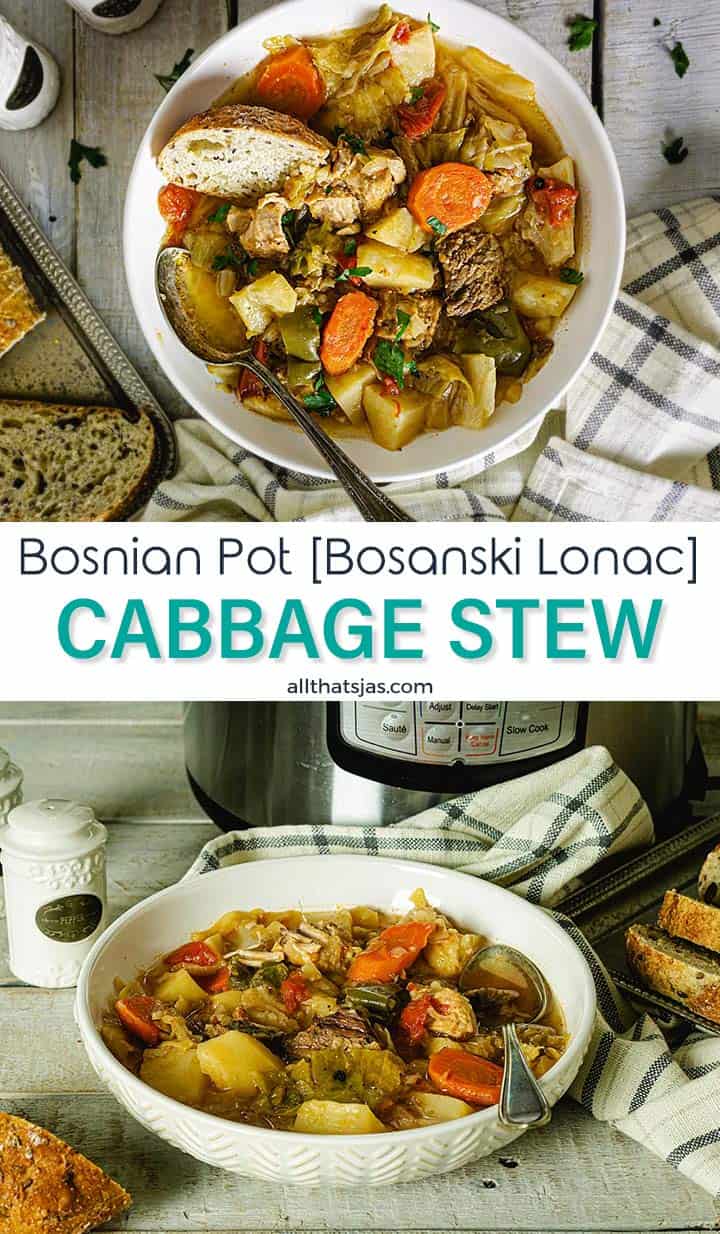 Bosnian Cabbage Stew [Bosanski Lonac - IP, Stovetop, and Slow Cooker]