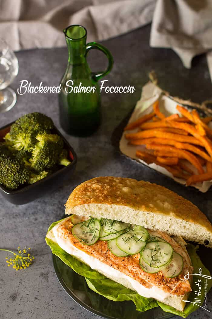 Blackened Salmon Focaccia: Easy Delicious Dinner Solution