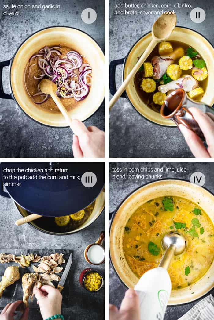 Peruvian Chicken Corn Chowder - Chupe de Pollo y Maíz | All that's Jas