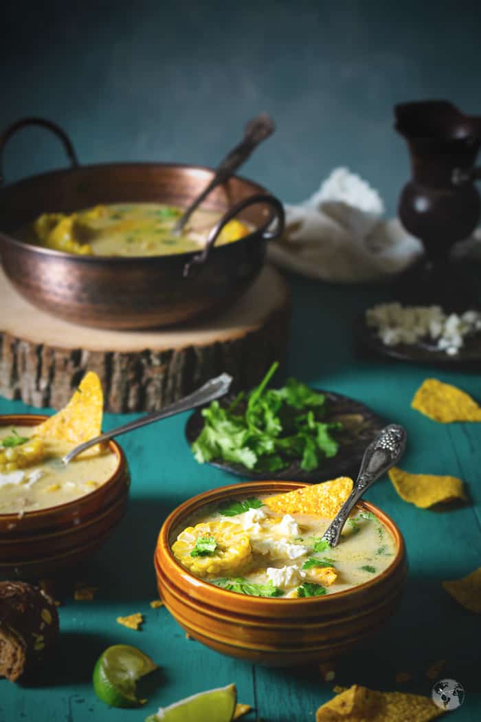 Peruvian Chicken Corn Chowder - Chupe de Pollo y Maíz | All that's Jas