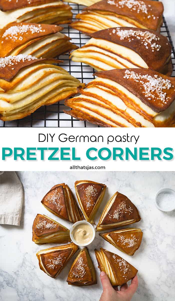 Soft Pretzel Corners - German Laugenecken | All that's Jas