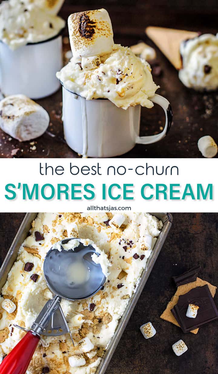 No-Churn S'mores Ice Cream: Favorite Campfire Treat in Ice Cream Form