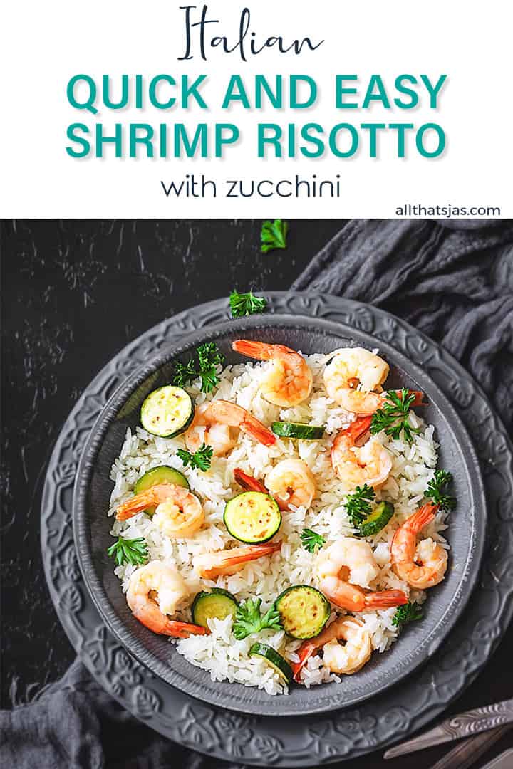 Quick and Easy Shrimp "Risotto" with Zucchini | All that's Jas
