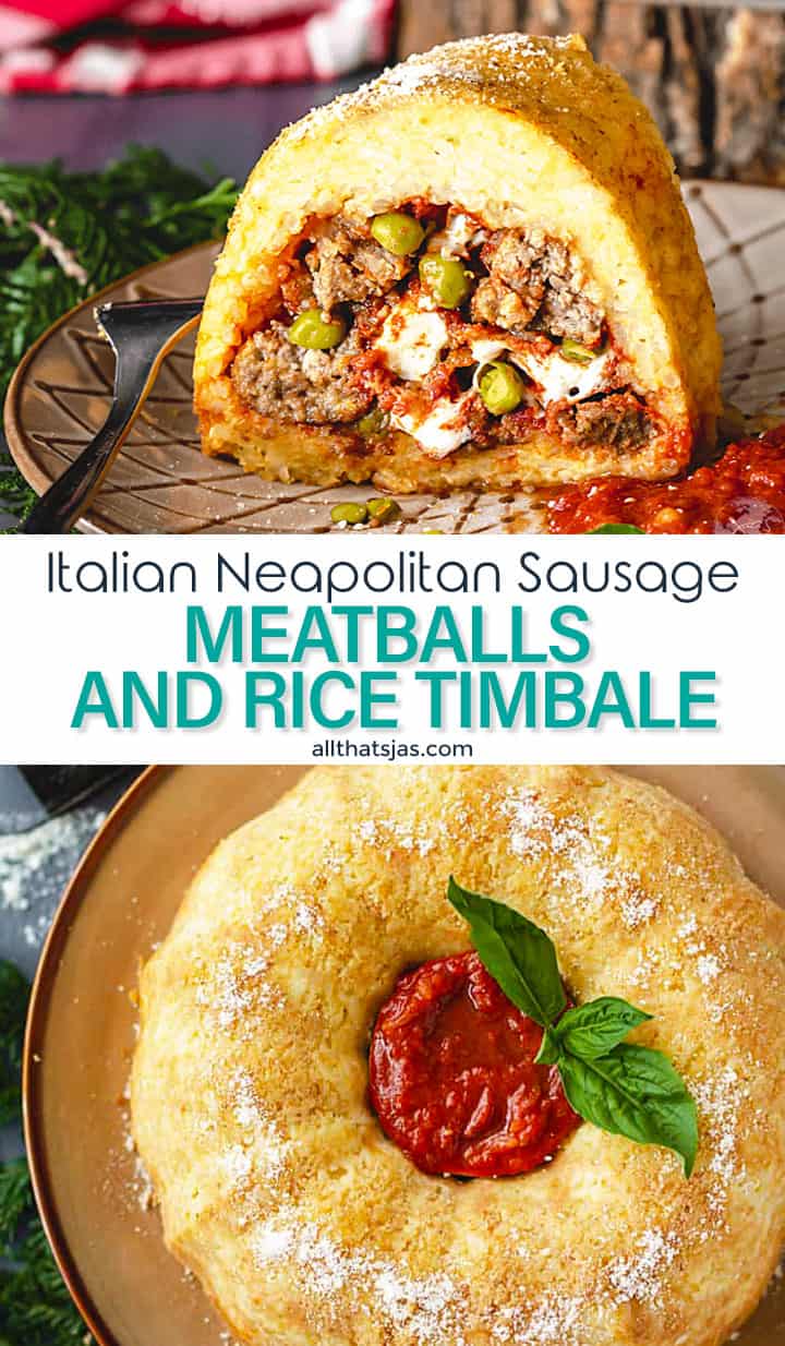 Sausage Meatballs and Rice Timbale - Sartù di Riso alla Napoletana