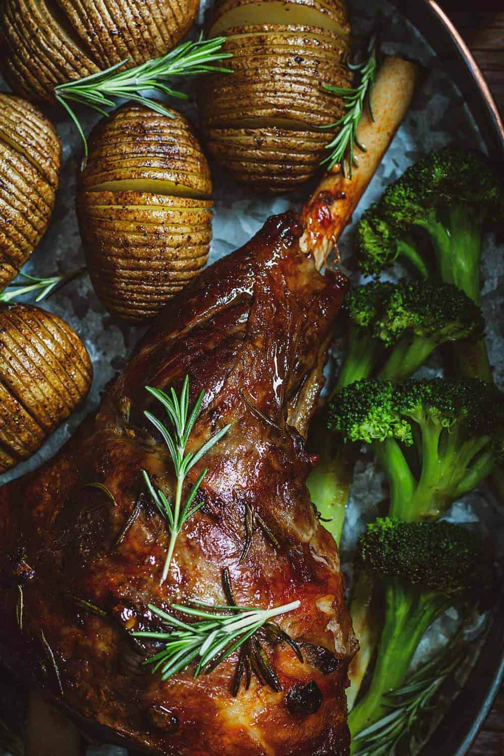 Simple Slow-Roasted Leg of Lamb with Beer - All that's Jas