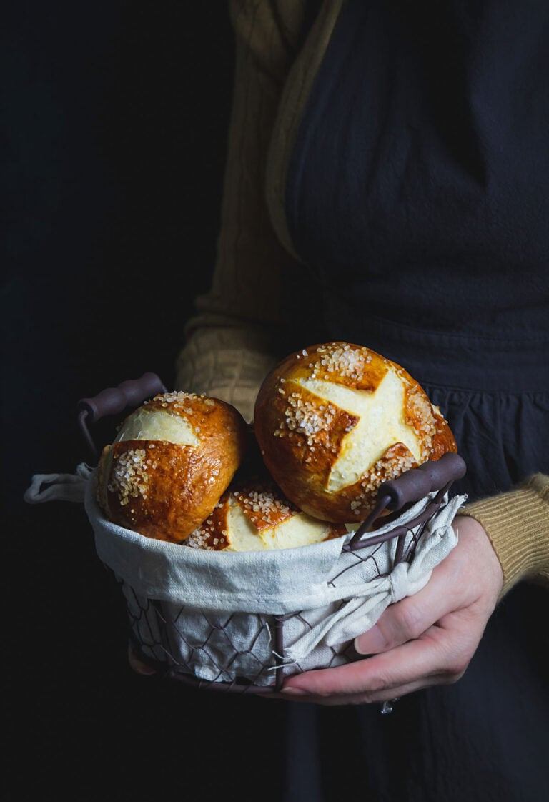 Easy Homemade Bavarian Pretzel Rolls | All that's Jas