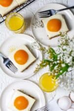 Spiegeleierkuchen - German Sunny Side Up Cake | All that's Jas