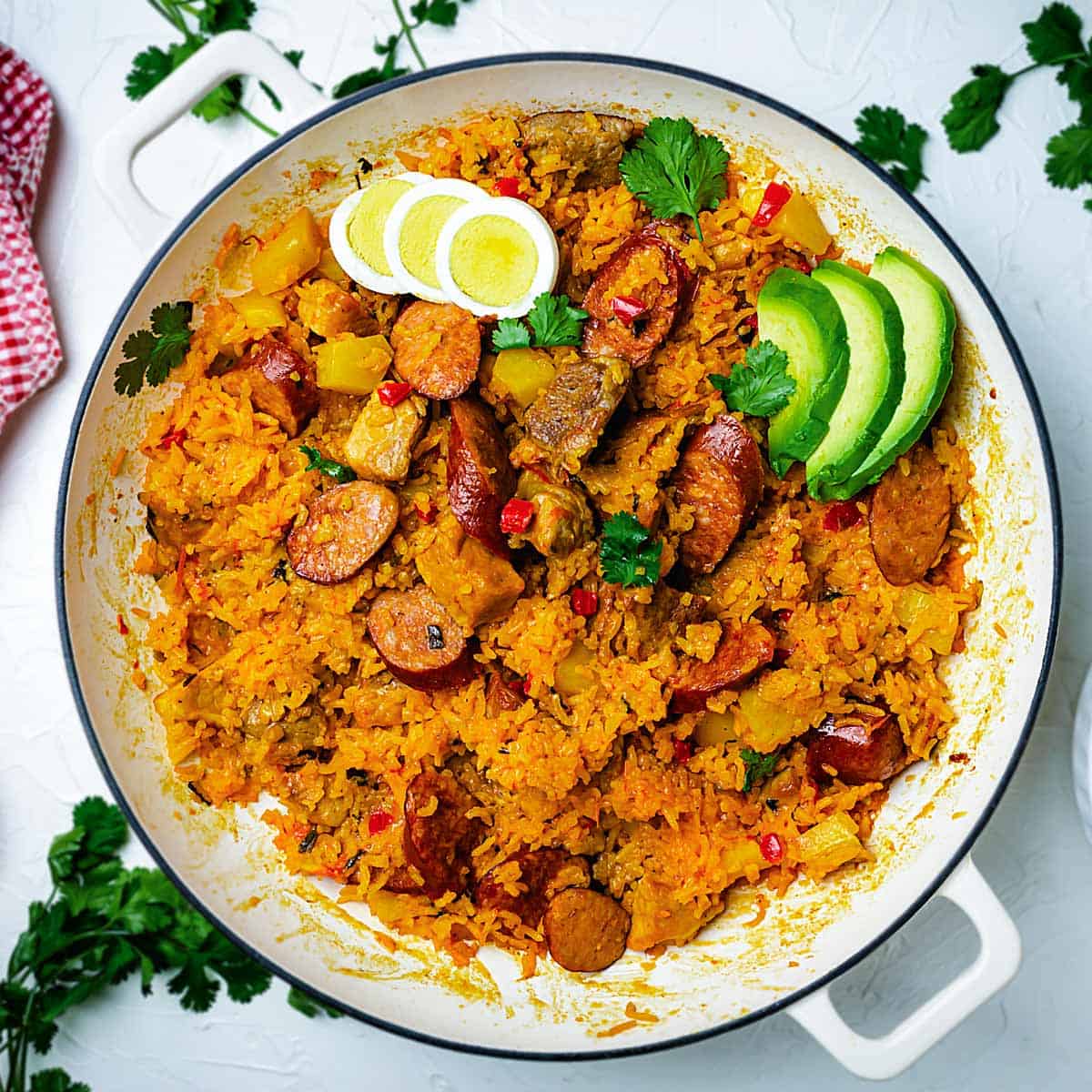 Arroz Atollado (Colombian Pork and Sausage Risotto)
